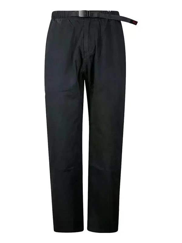 Gramicci Belted Trousers - Pantaloni Gamba Dritta, Elastico In Vita E Cintura Con Chiusura A Scatto.|black